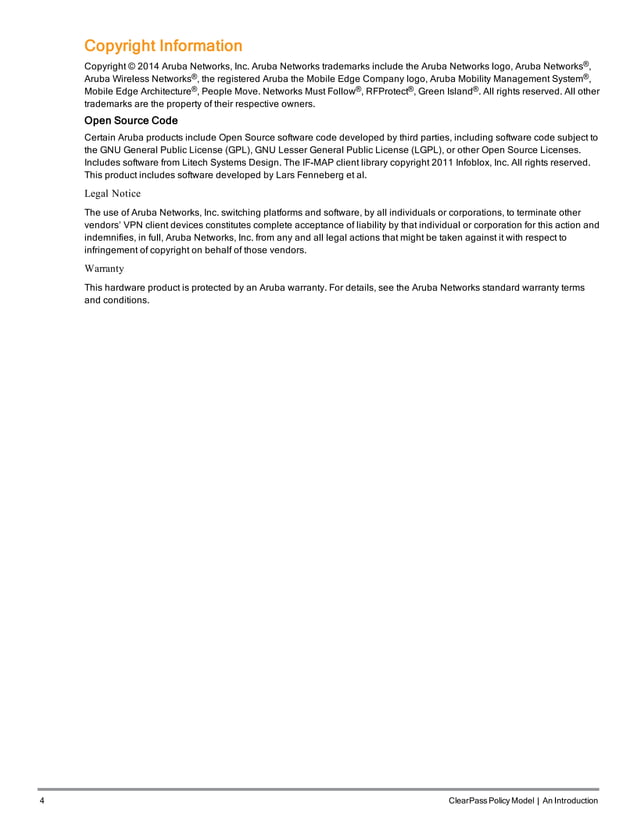 ClearPass Policy Model - An Introduction | PDF | Operating Systems ...