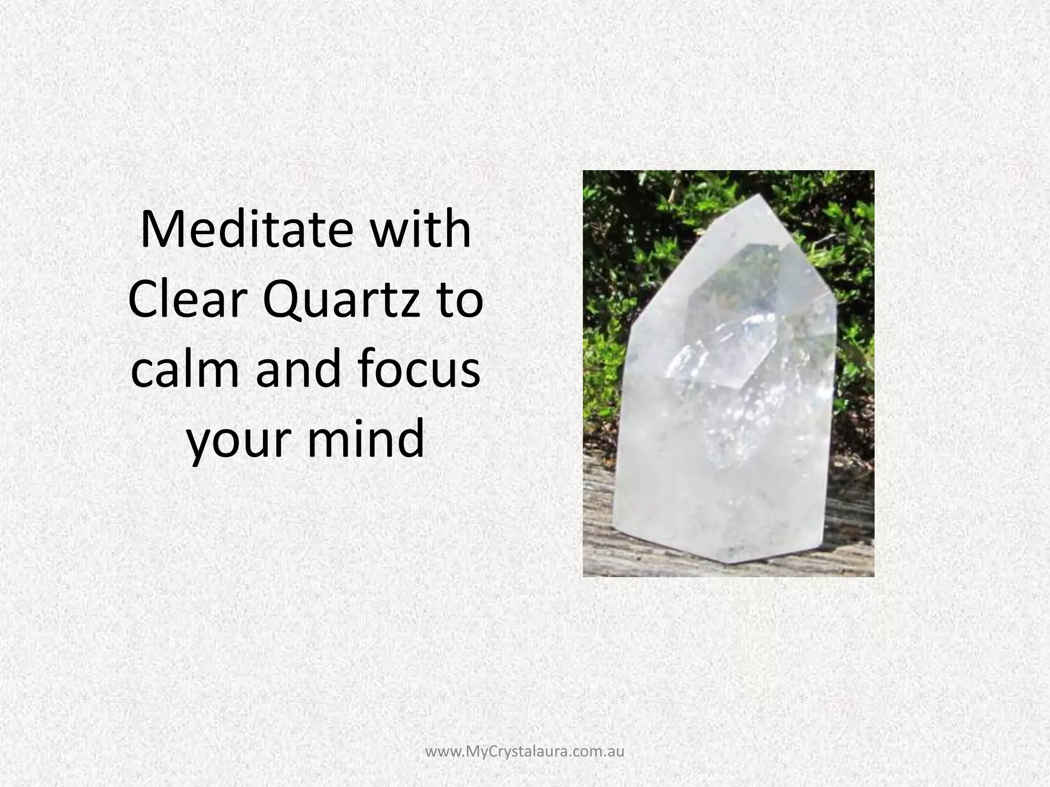 Clear quartz Tips | PPTX