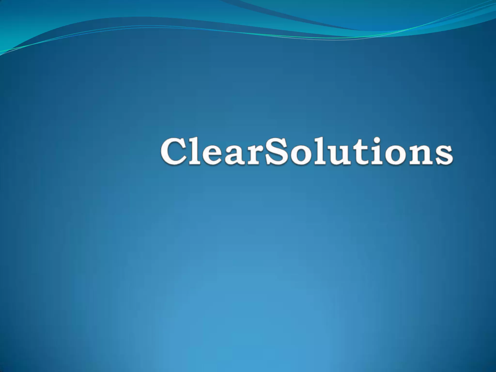 Clear Solutions powerpointpræsentation | PPSX