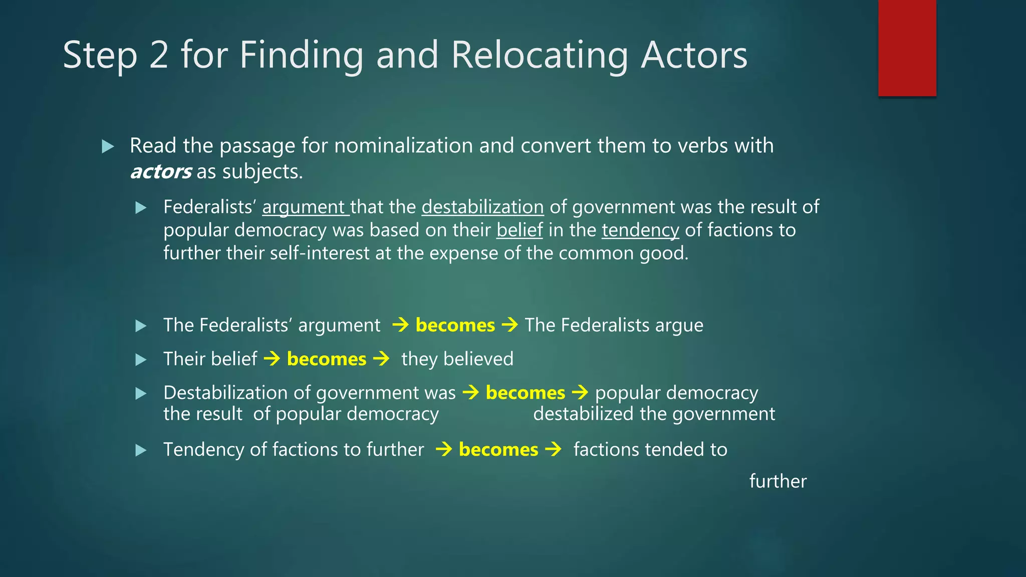 Clear subjects and passives | PPT