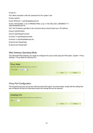 Clearswift-Secure-Web-Gateway-Webfilter Load Balancer Handbuch | PDF