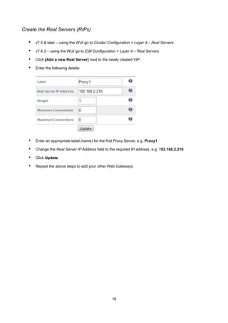 Clearswift-Secure-Web-Gateway-Webfilter Load Balancer Handbuch | PDF