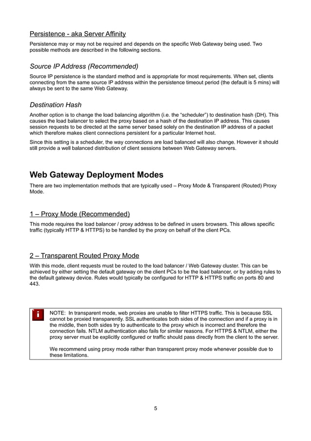 Clearswift-Secure-Web-Gateway-Webfilter Load Balancer Handbuch | PDF
