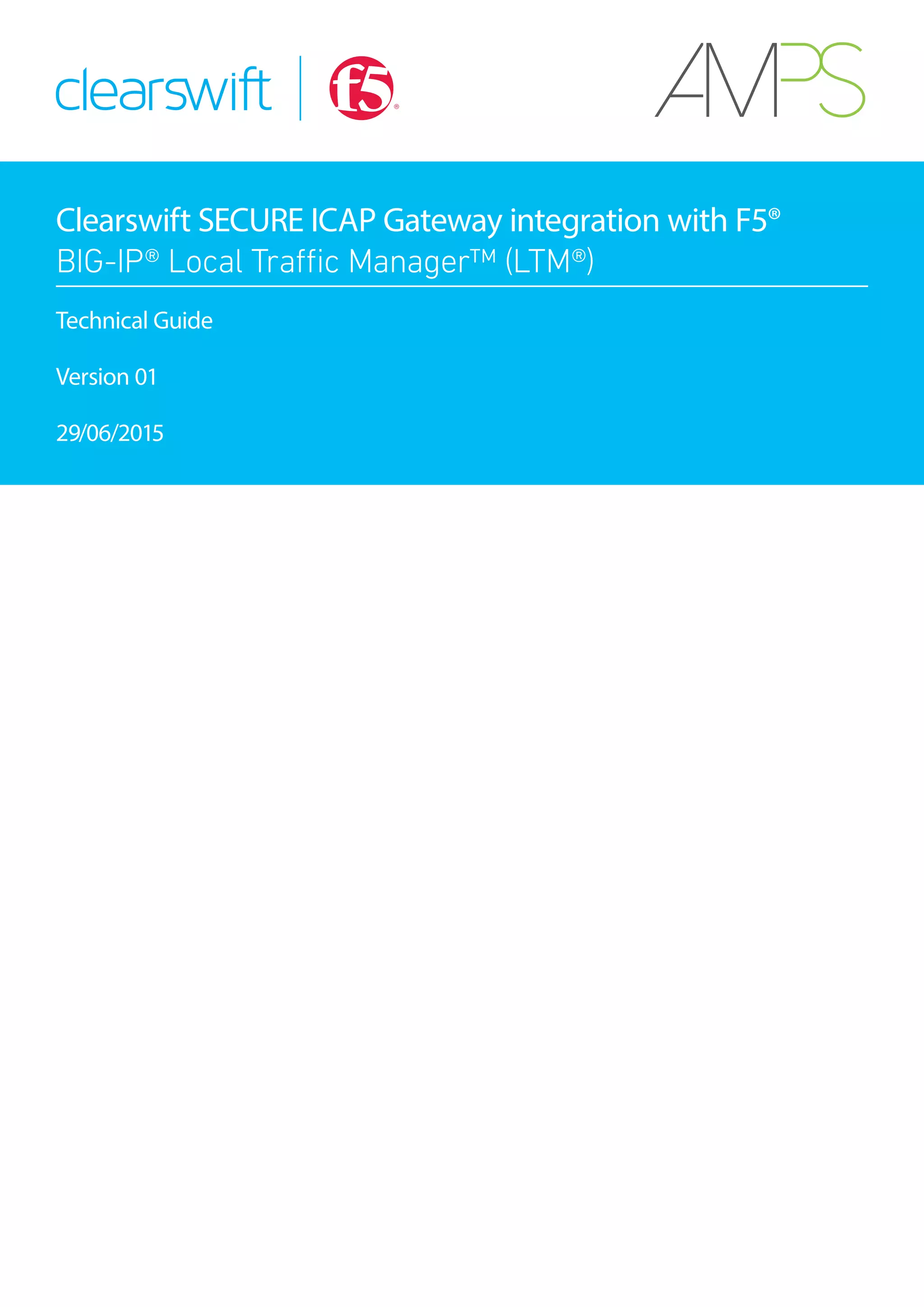 Clearswift f5 implementation_technical guide | PDF