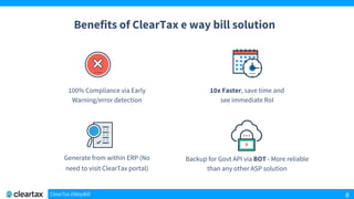 Cleartax e way bill | PDF