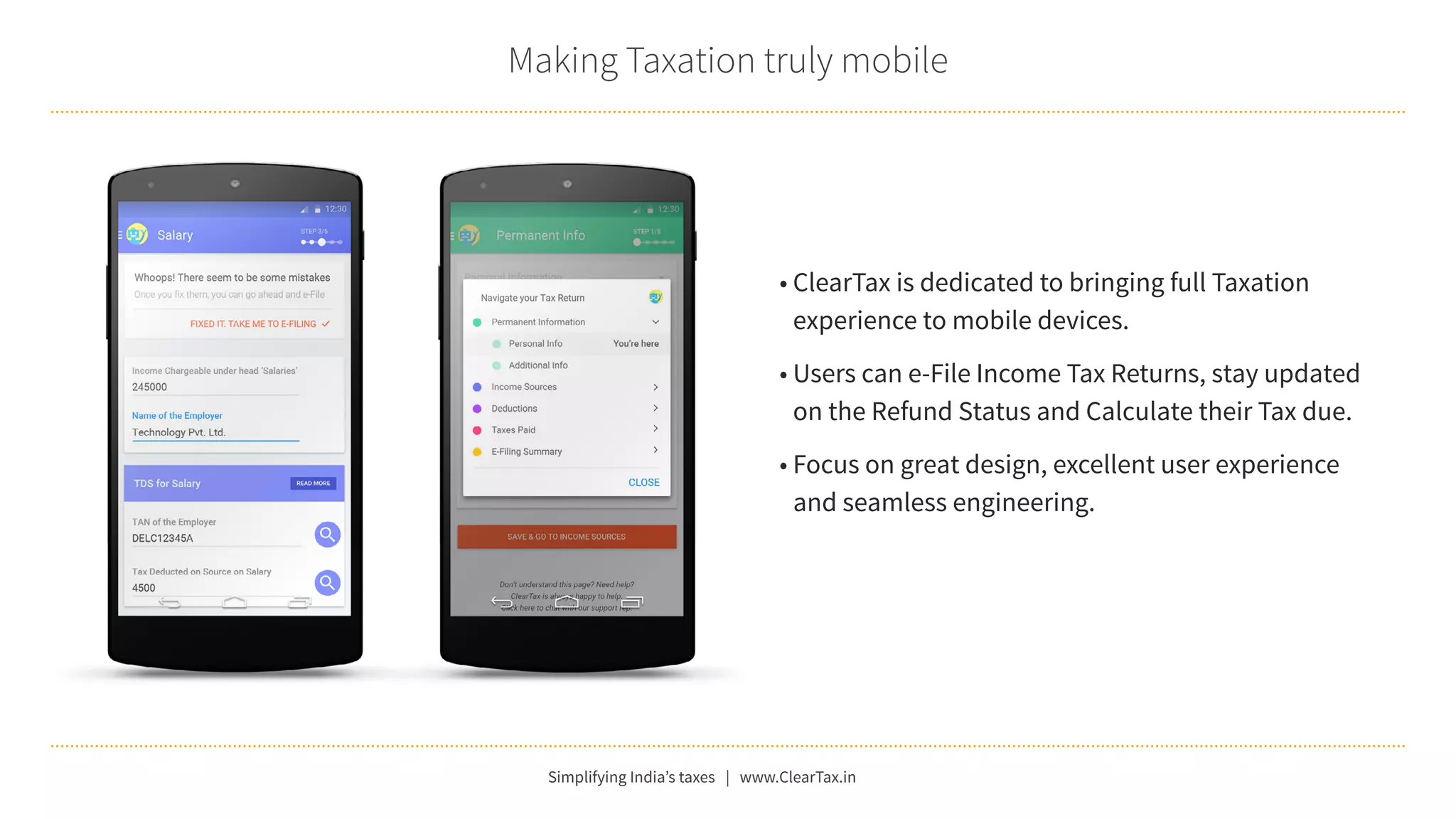 ClearTax presentation | PDF