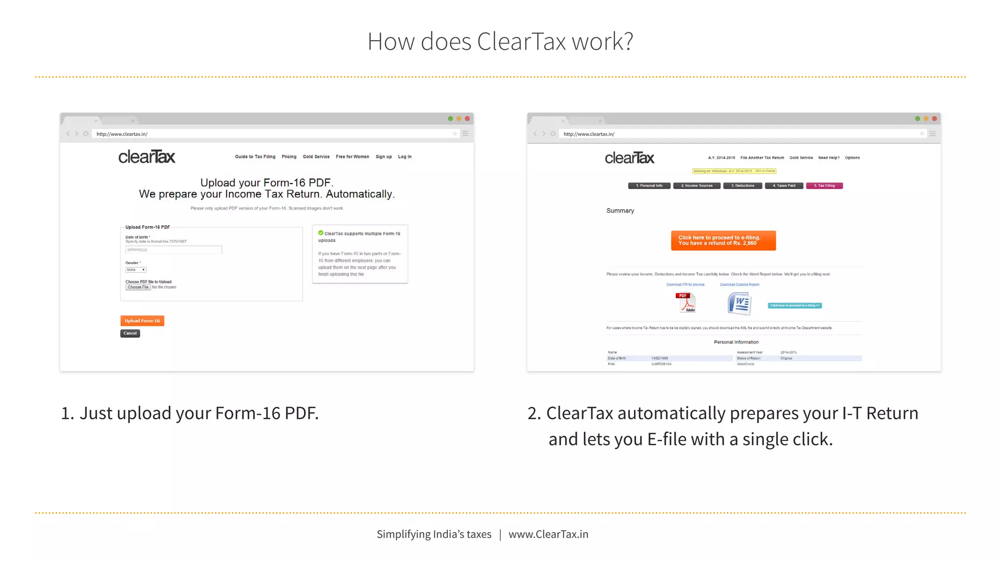 ClearTax presentation | PDF