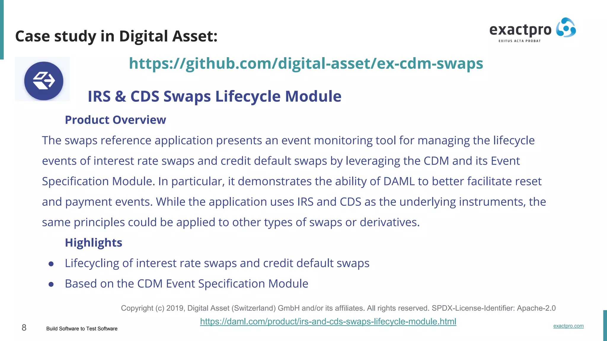 ClearTH Test Automation Framework: Case Study in IRS & CDS Swaps ...