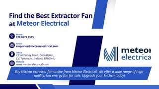 Clear the Air How to Choose the Perfect Extractor Fan.pptx