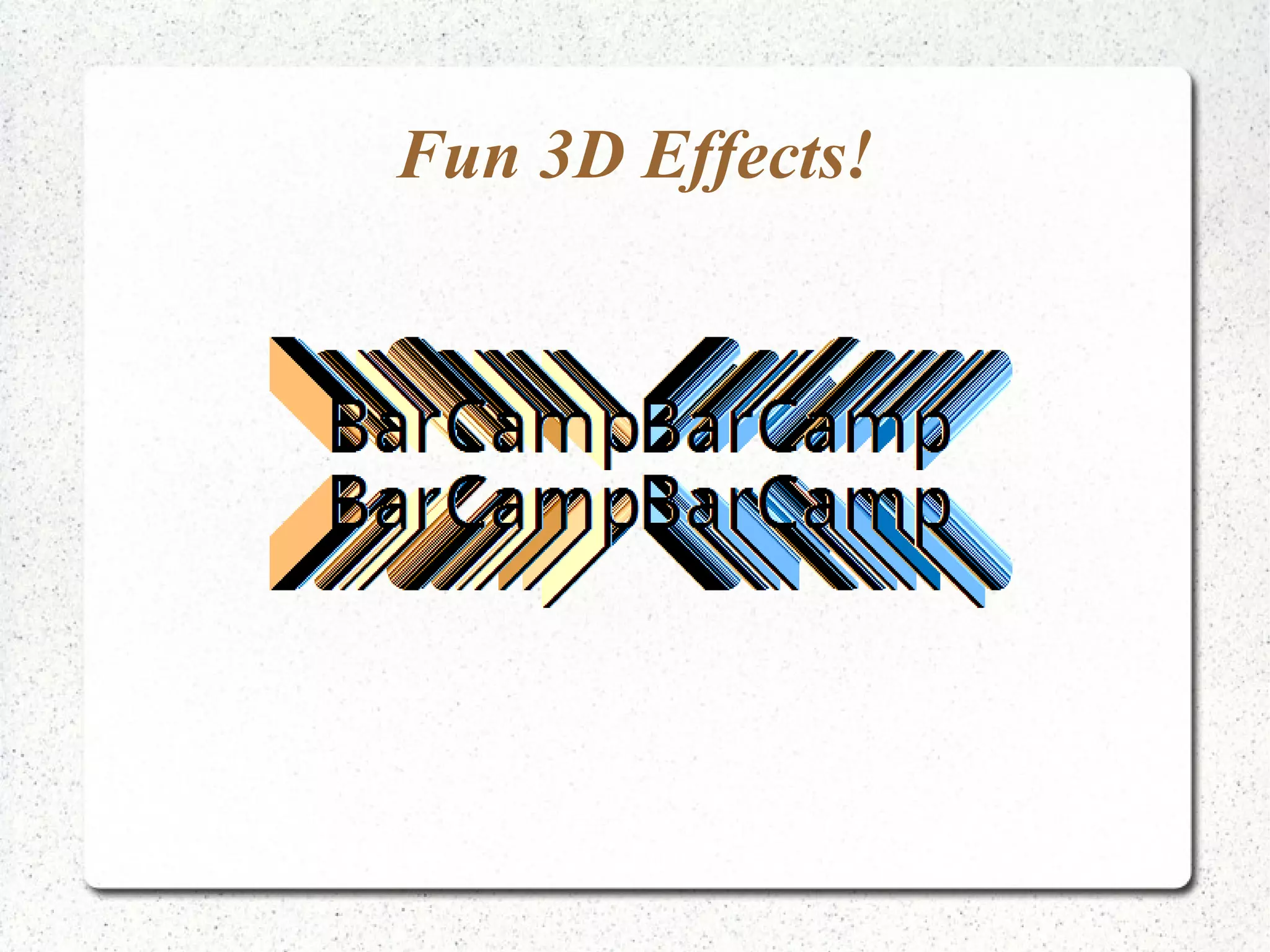 Playing With ClearType Artifacts | ODP