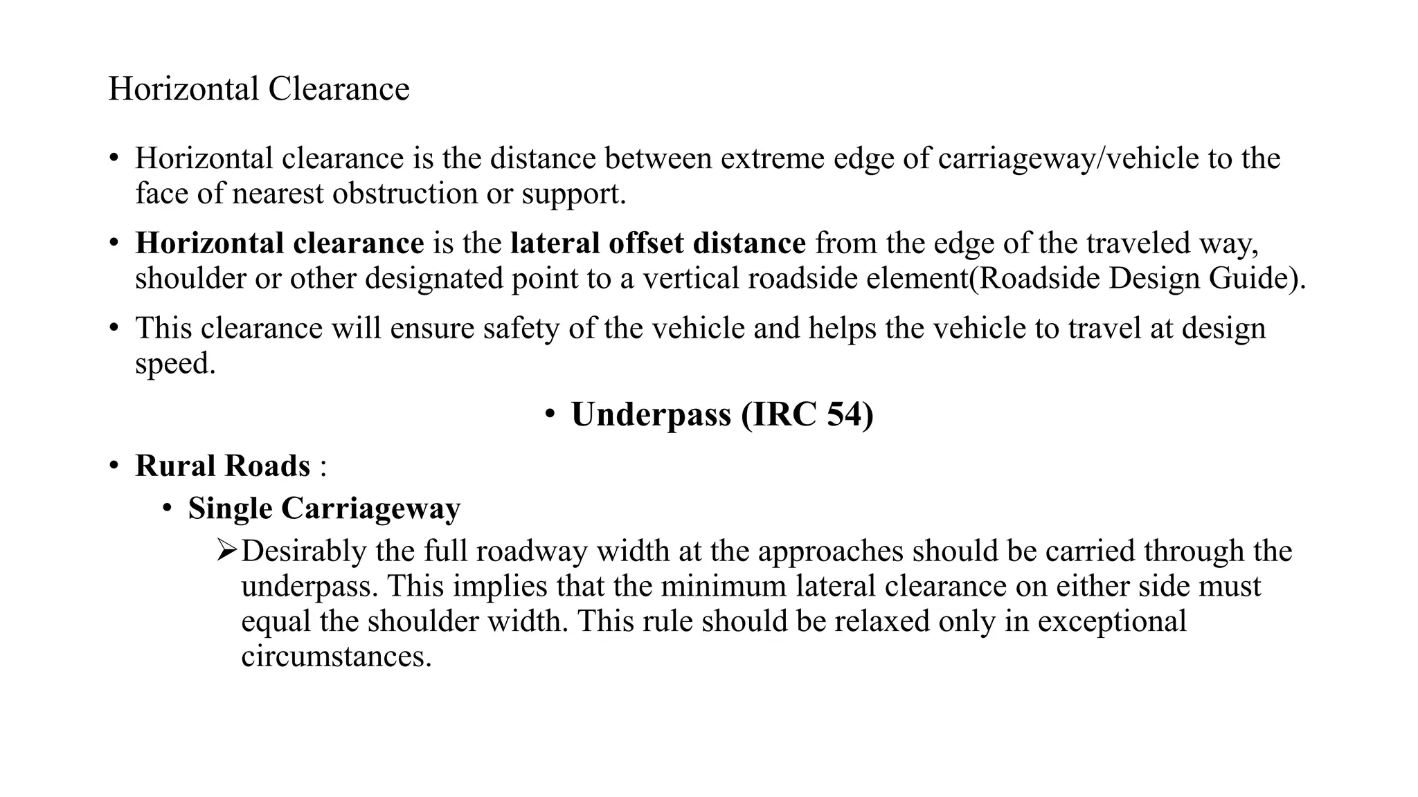 Clear zone and Horizontal Clearance.pptx