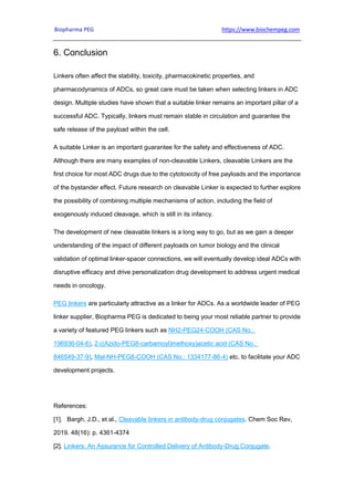 Cleavable Linkers Used In ADC Development.pdf