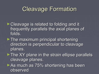Cleavage and foliations | PPT