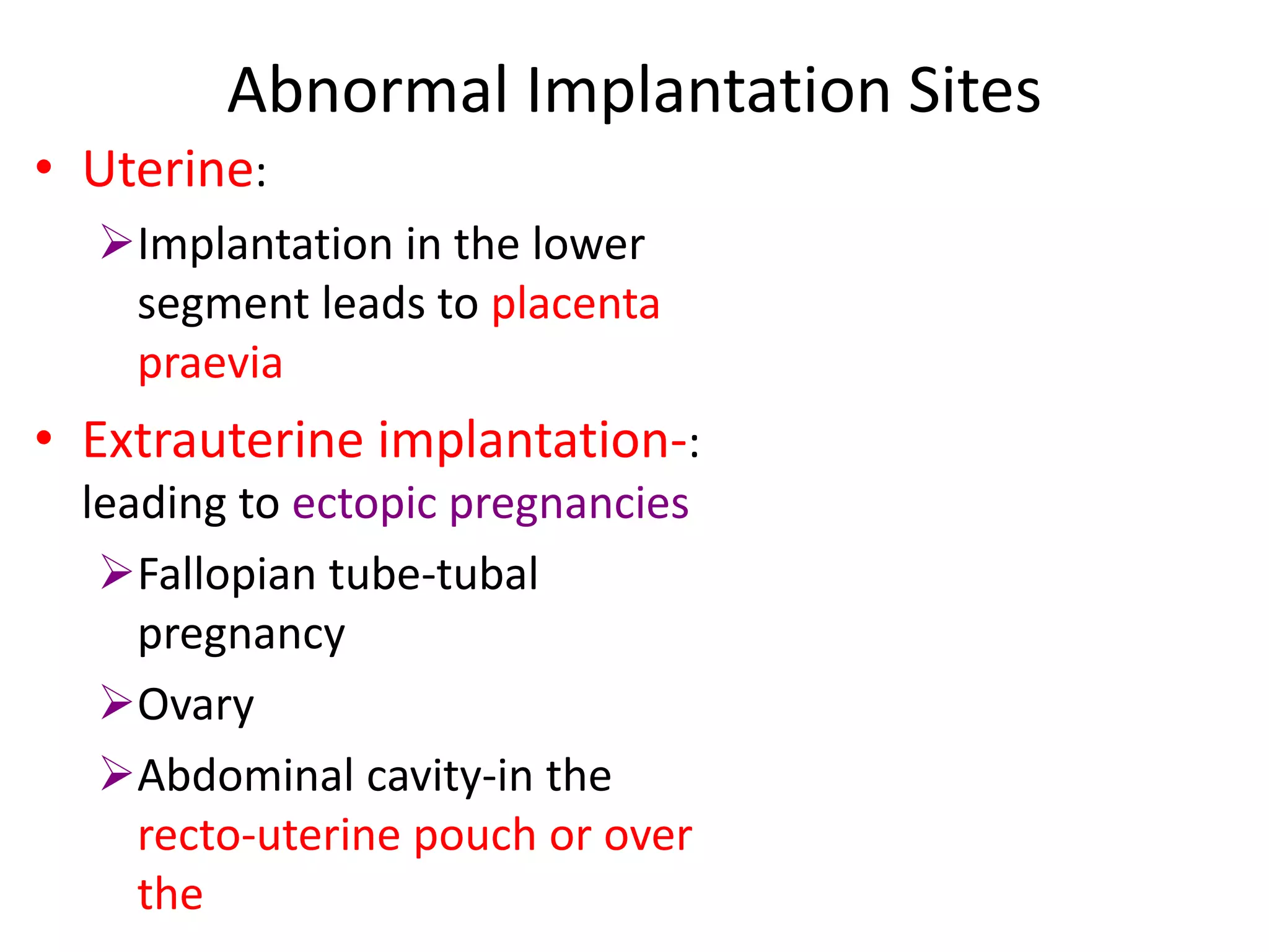 Cleavage, implantation of the embryo and bilaminar | PPTX