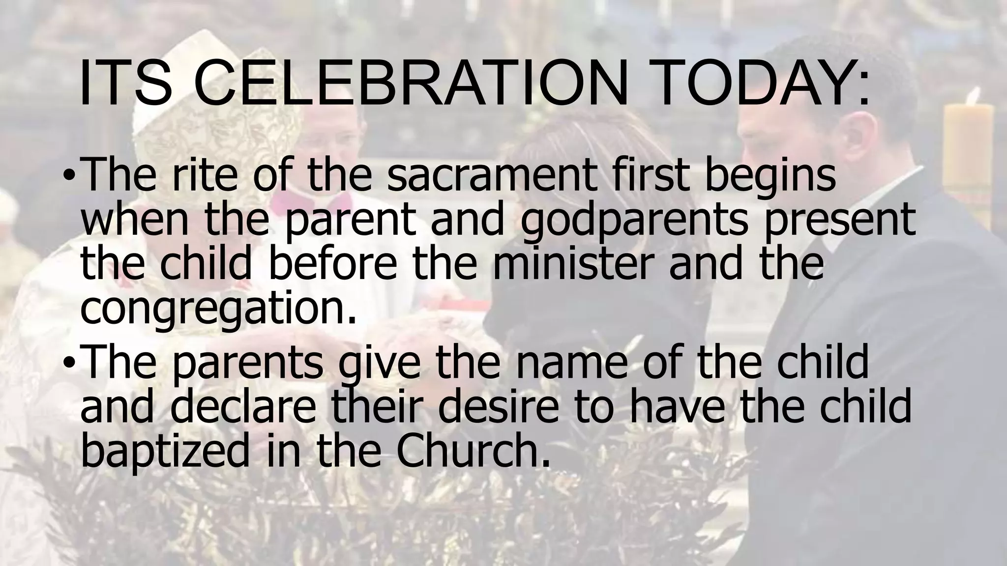 THE SACRAMENT OF BAPTISM | PPTX