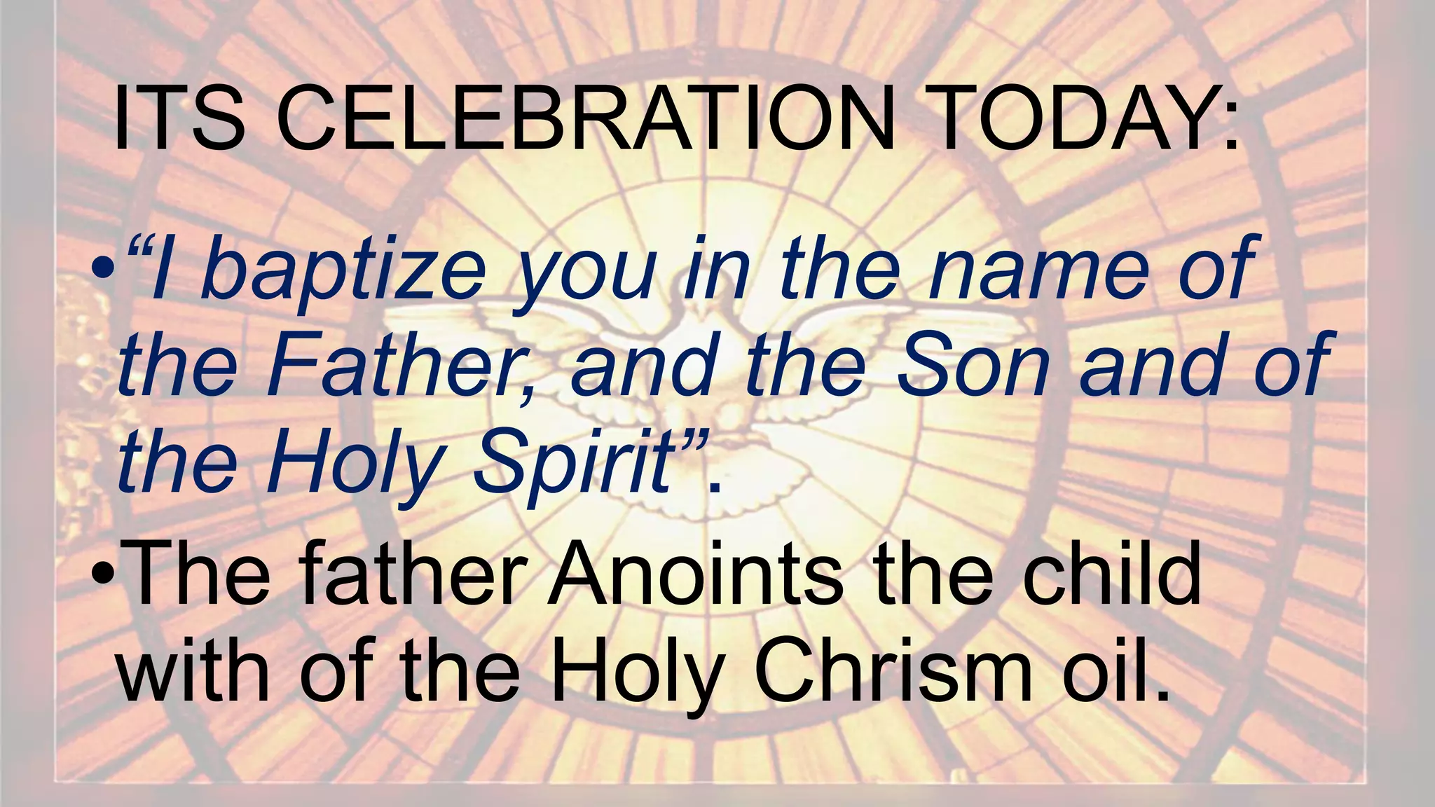 THE SACRAMENT OF BAPTISM | PPTX