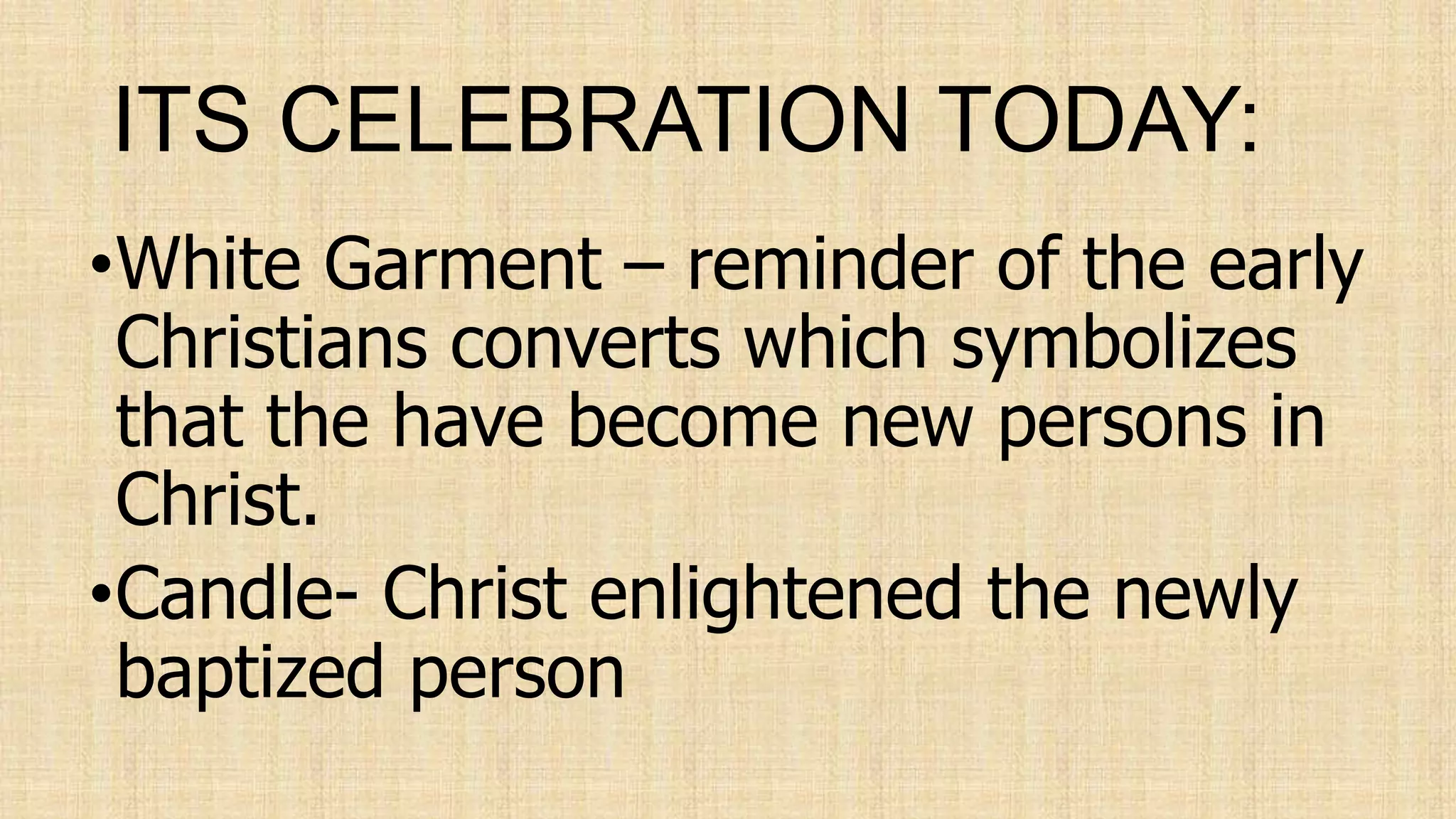 THE SACRAMENT OF BAPTISM | PPTX