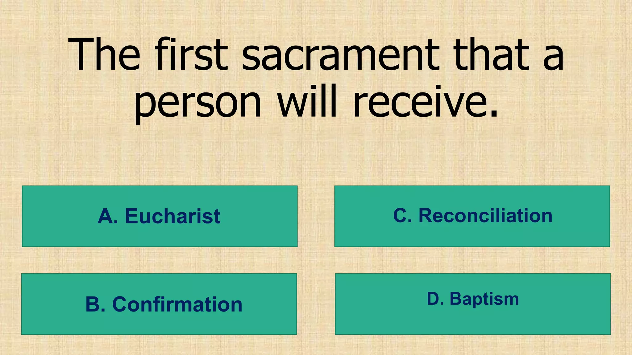 THE SACRAMENT OF BAPTISM | PPTX
