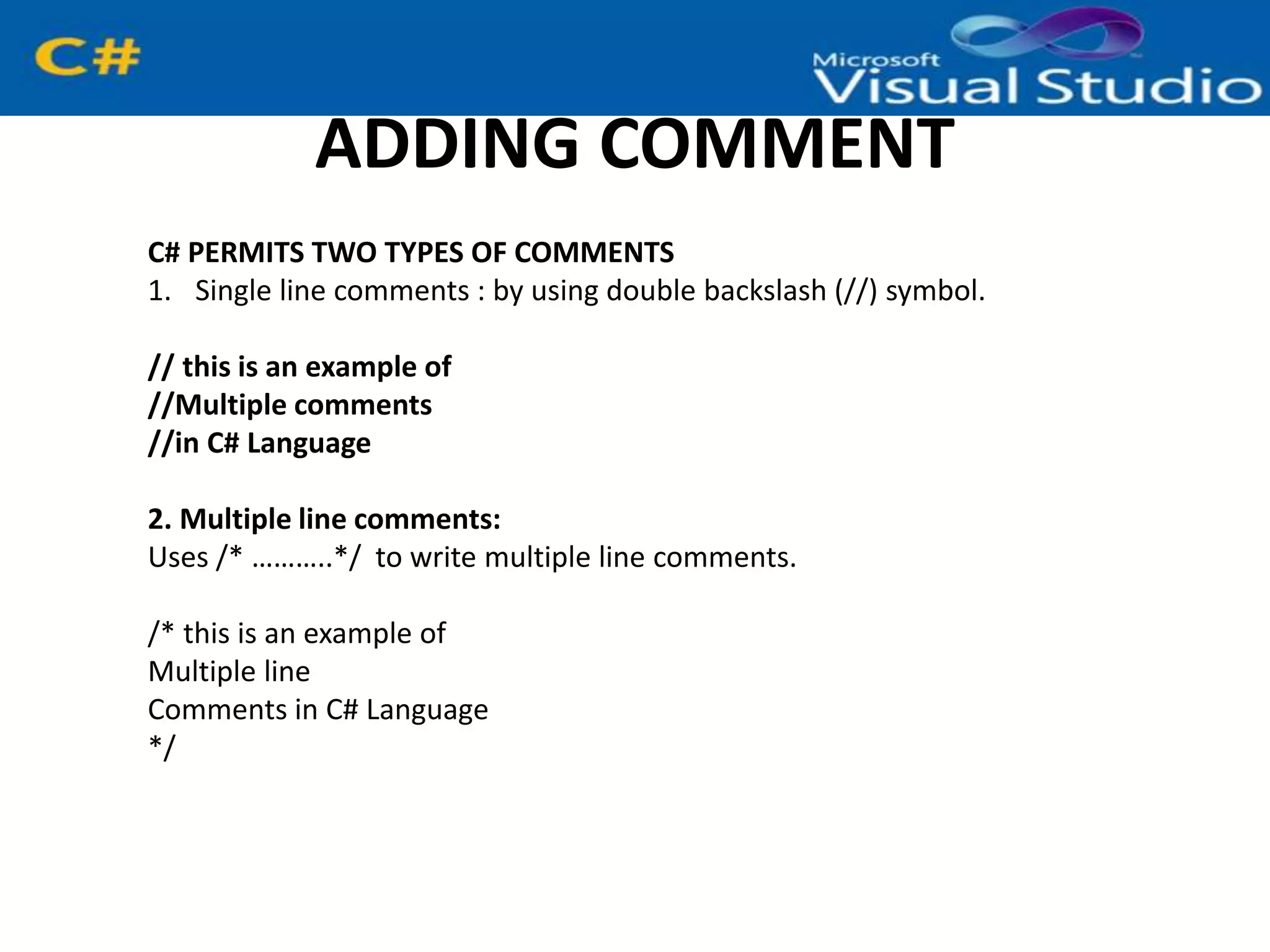 C Lecture 1 Introduction To Dot Net Framework Ppt