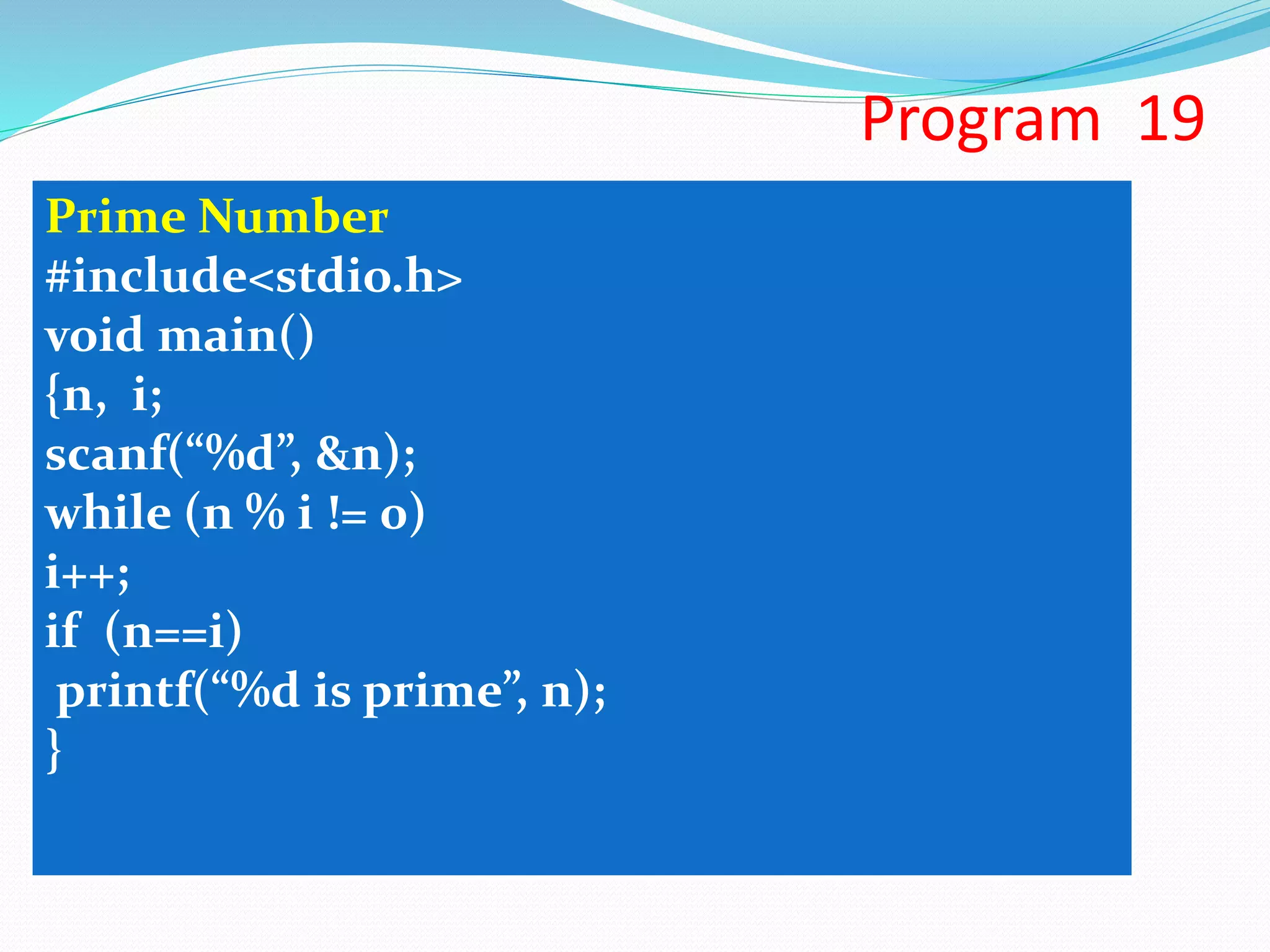 C Lecture 3 Control Statements Slideshare Ppt