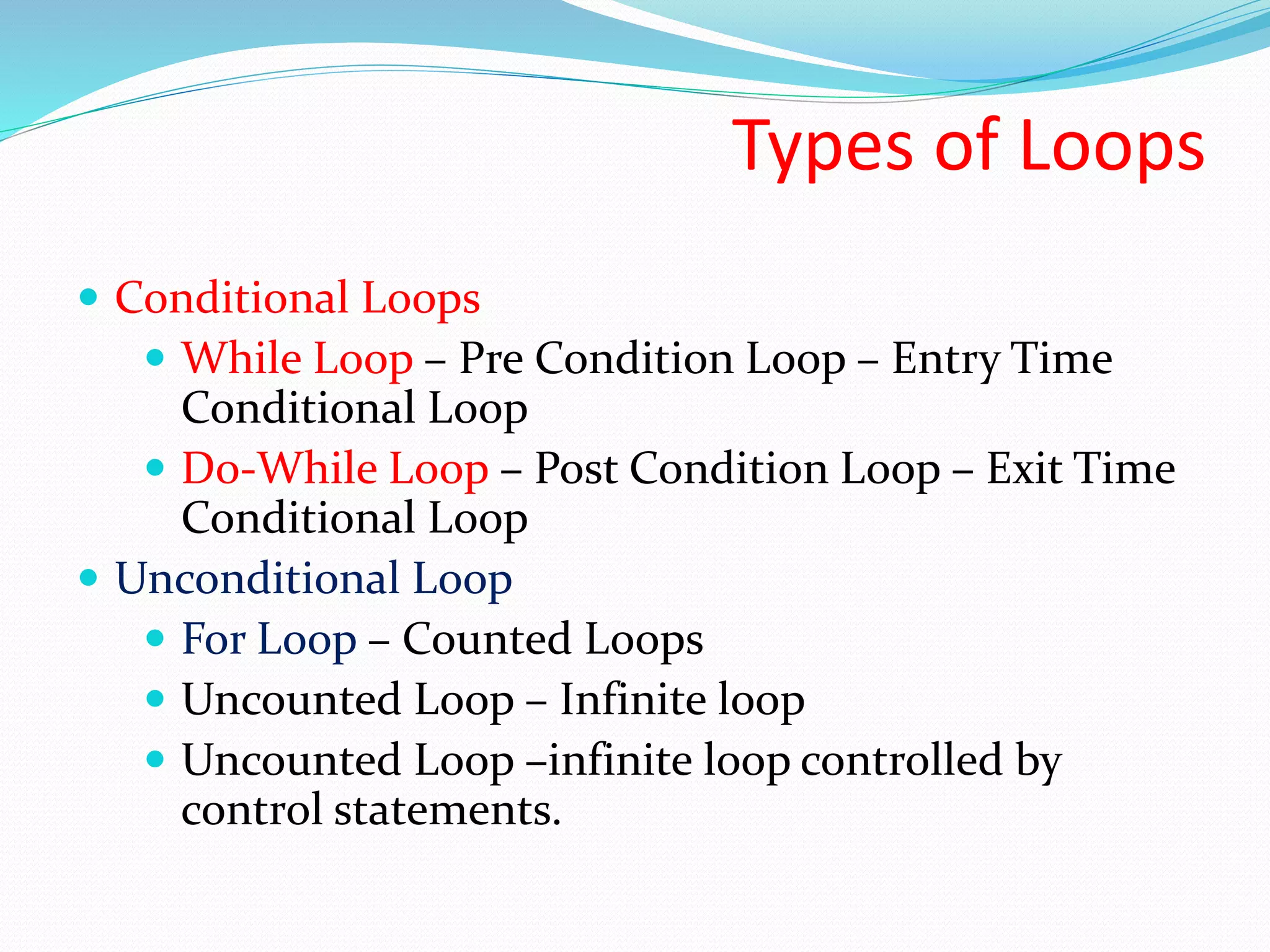 C lecture 3 control statements slideshare | PPSX
