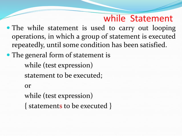 C lecture 3 control statements slideshare | PPSX