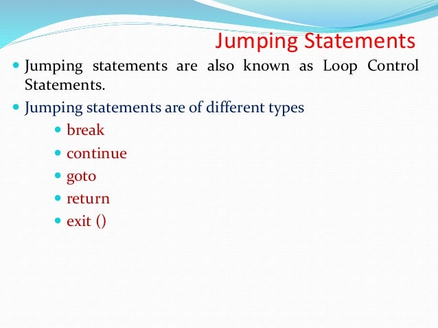 C Lecture 4 Nested Loops And Jumping Statements Slideshare 0815