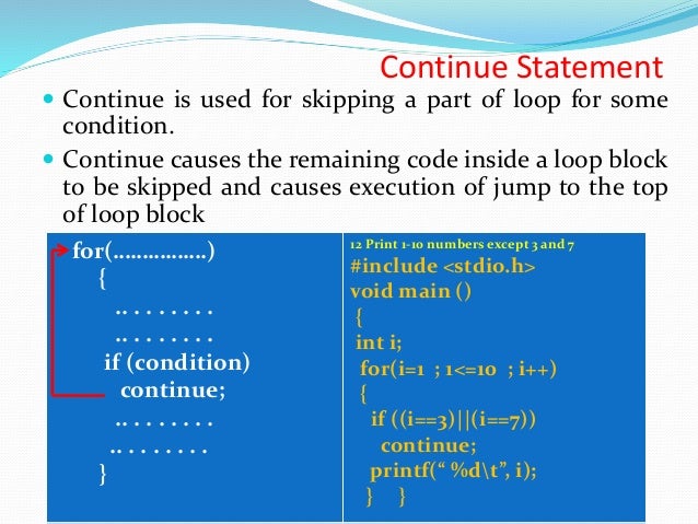 C lecture 4 nested loops and jumping statements slideshare C lecture 4 nested loops and jumping statements slideshare