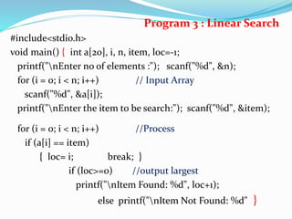 C Programming : Arrays | PPSX | Programming Languages | Computing