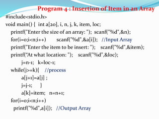 C Programming : Arrays | PPSX | Programming Languages | Computing
