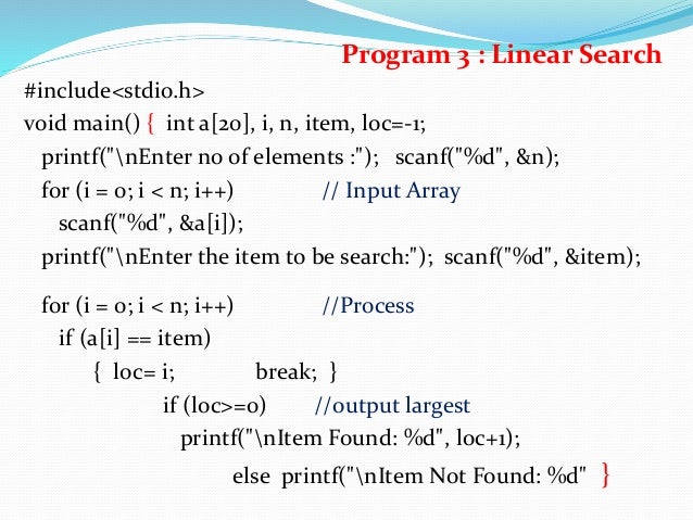C Programming : Arrays