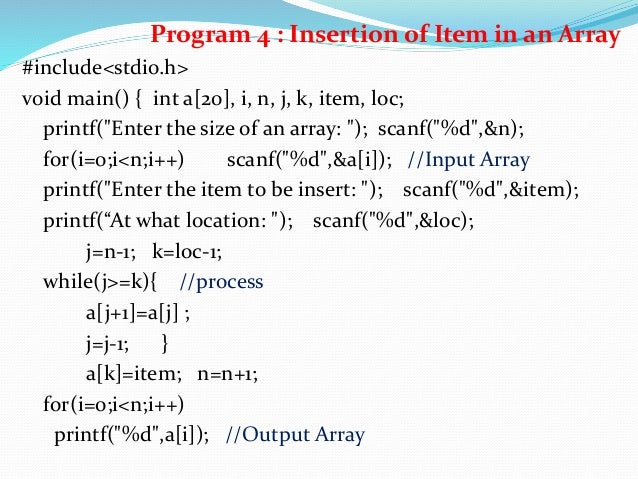 C Programming Arrays 