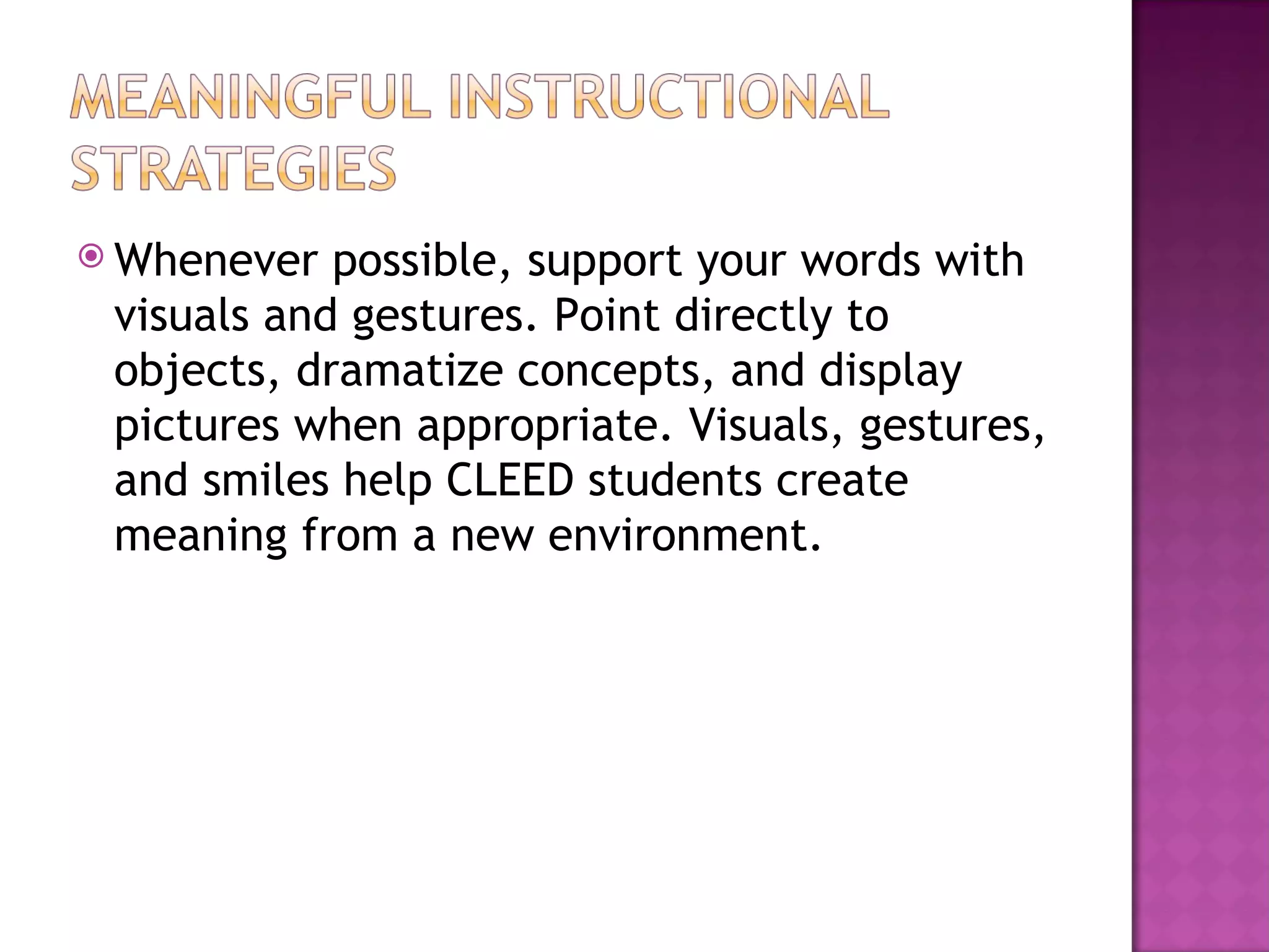 Cleed students in the classroom ppt (edited) | PPT