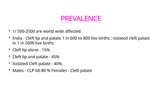 Management of Cleft Lip and Palate - Orthodontics | PPTX