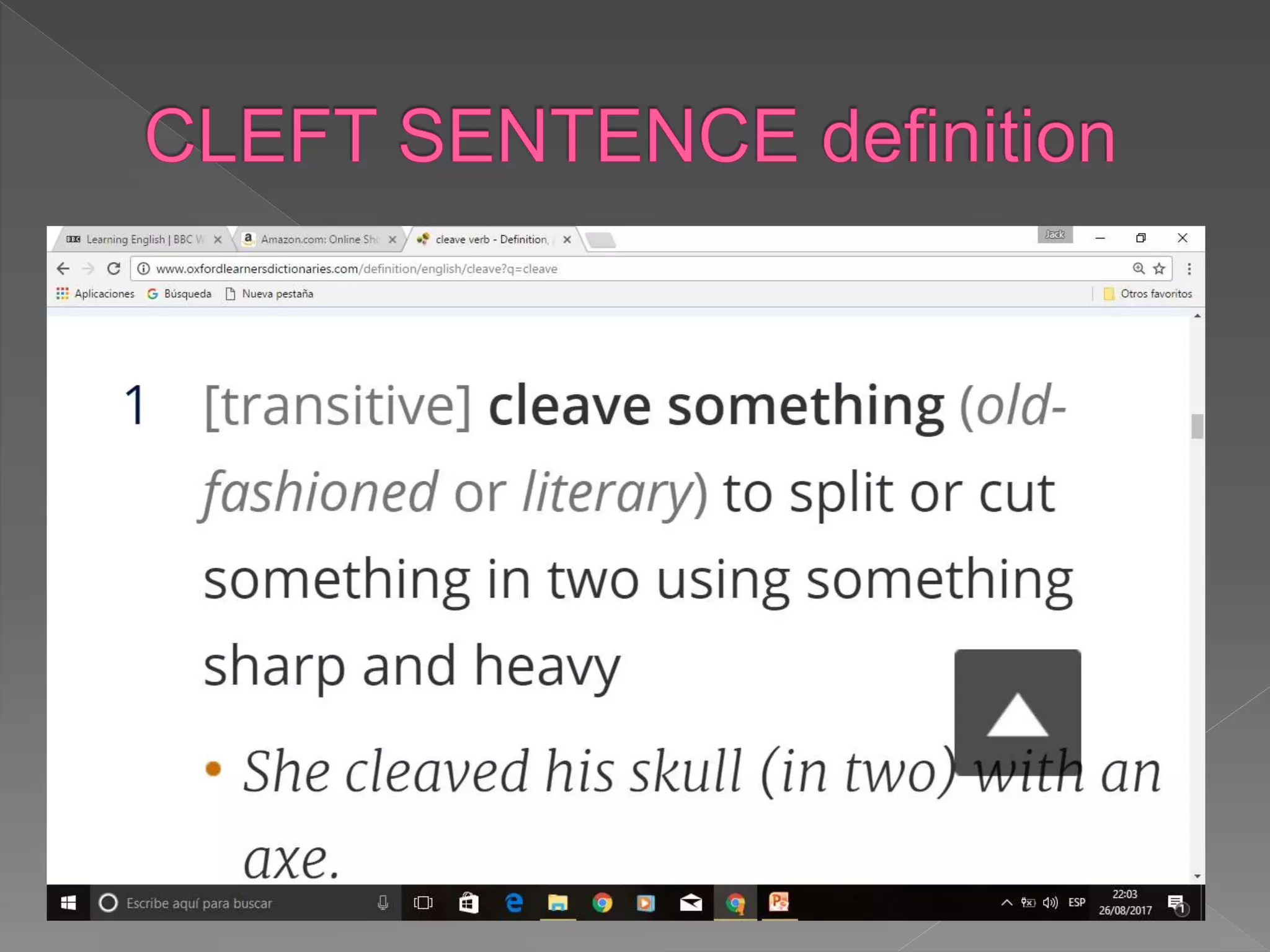 ESL Cleft sentences and how to use them | PPTX