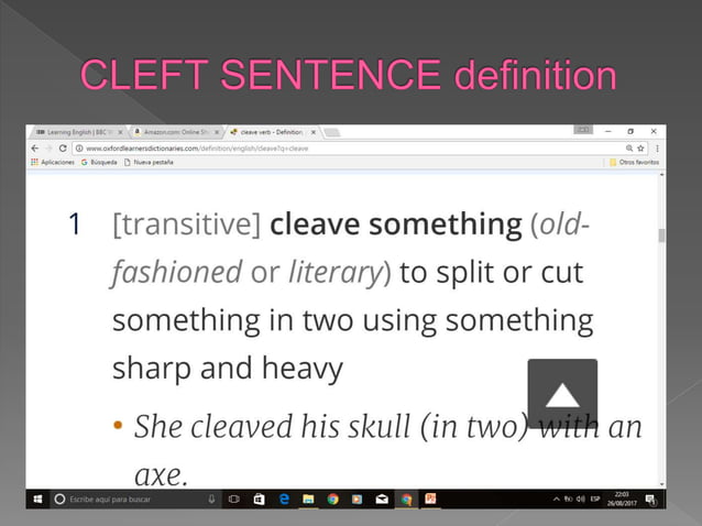 ESL Cleft sentences and how to use them | PPTX
