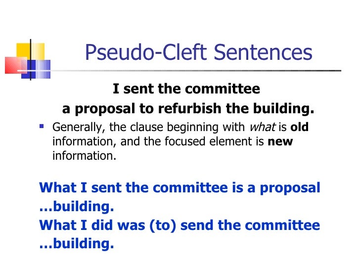 Pseudo-cleft sentence definition : cleft sentences examples – Akapv