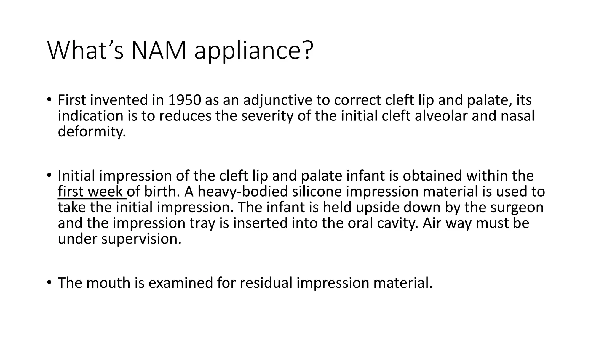 Cleft lip and palate from embryological development till maturity. | PPTX