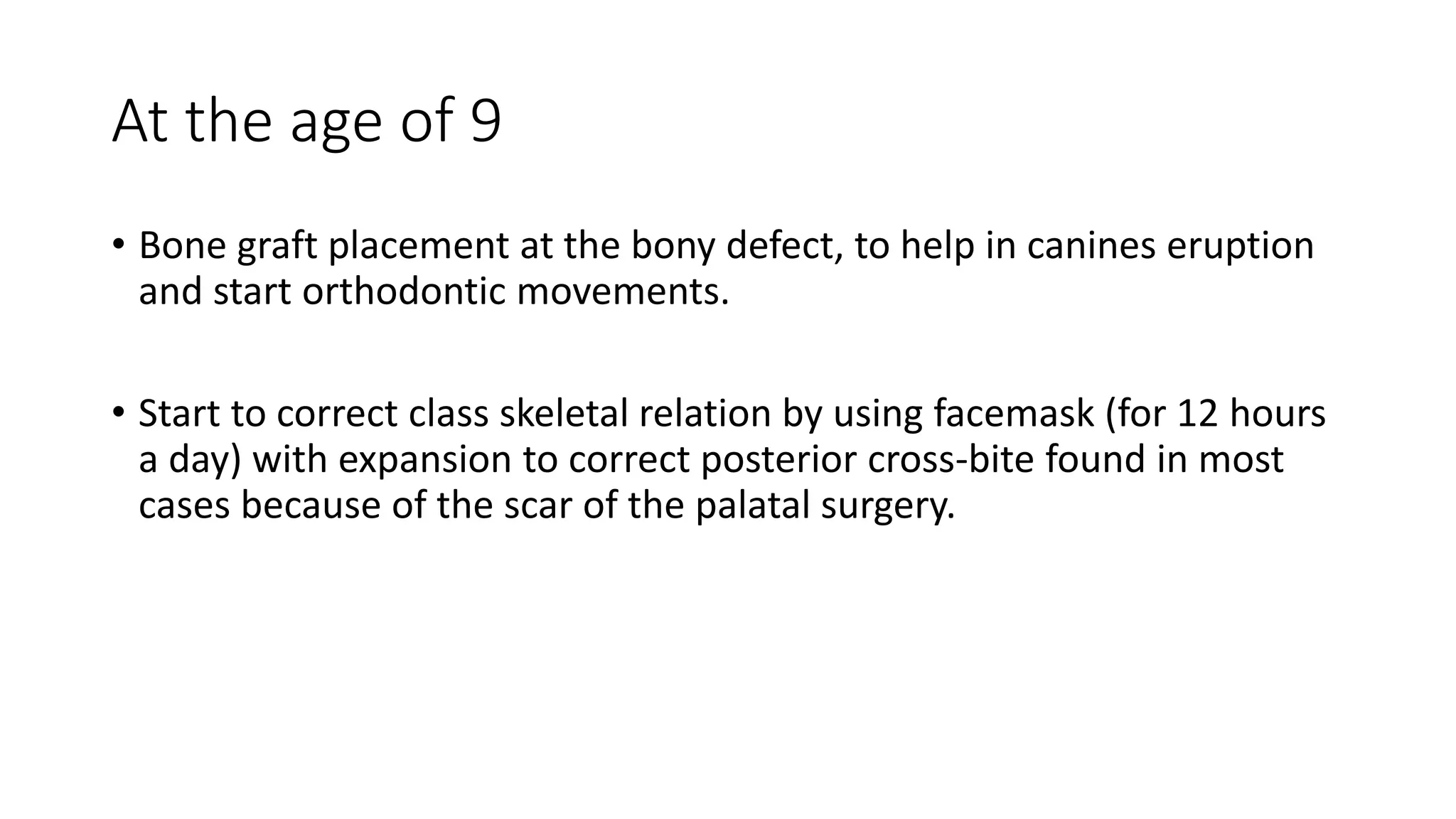 Cleft lip and palate from embryological development till maturity. | PPTX