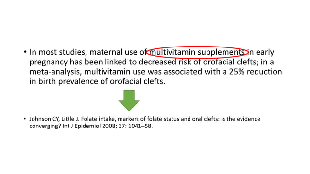 Cleft lip and palate from embryological development till maturity. | PPTX