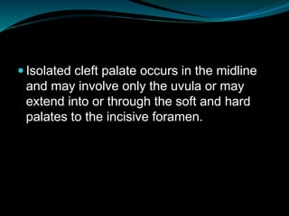 Cleft lip and Cleft palate (Pediatrics) | PPTX