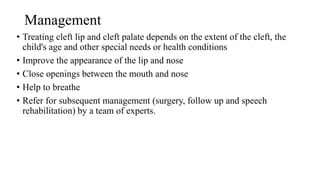 cleft lip.pptx | Pregnancy | Reproductive Health