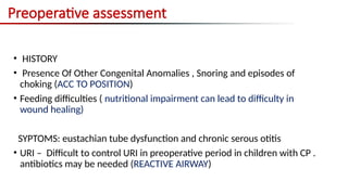 CLEFT LIP in anesthesia considerations required | PPTX