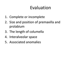 Cleft lip bilateral | PPTX