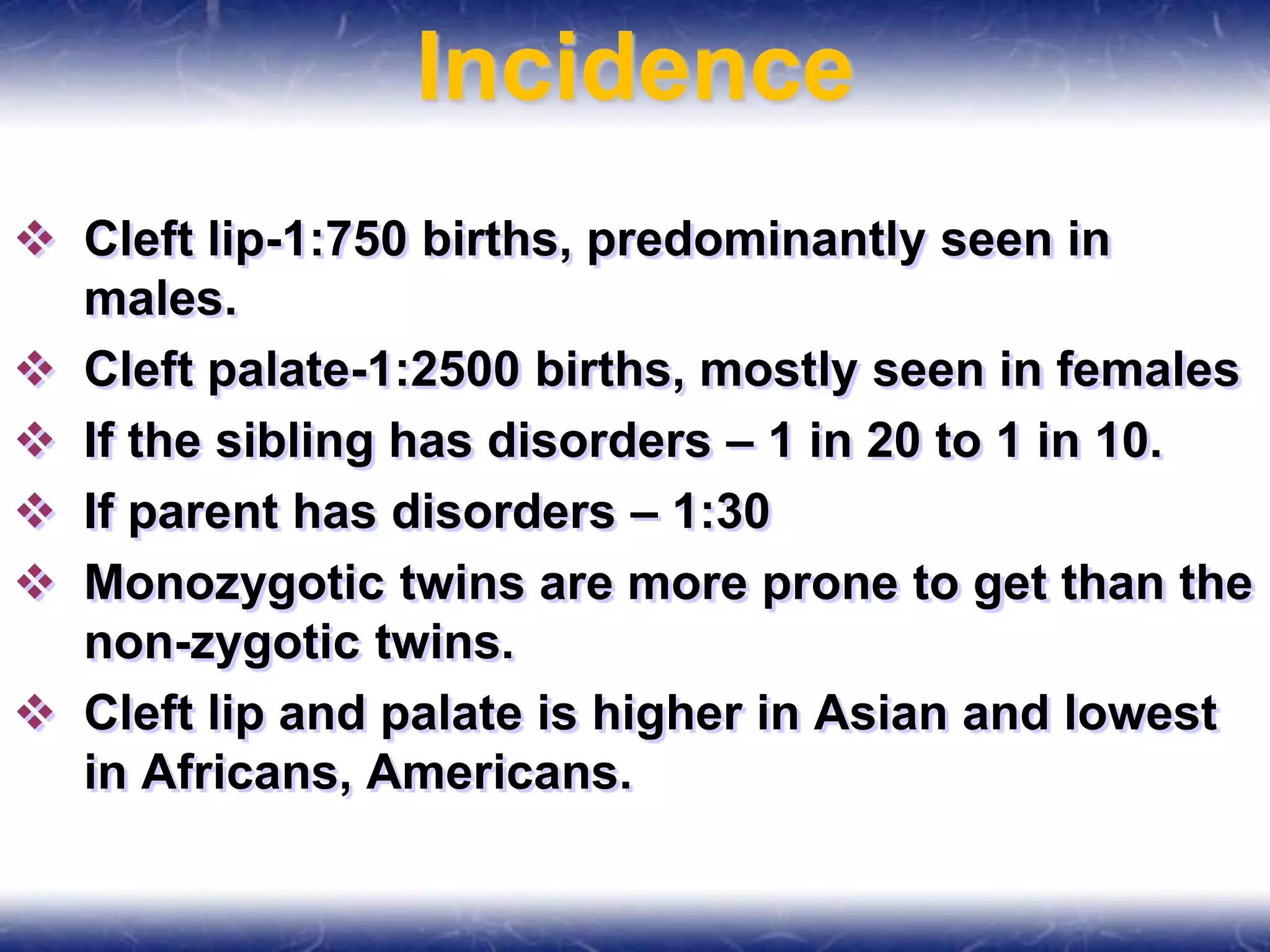 Cleft lip and cleft palate | PPTX