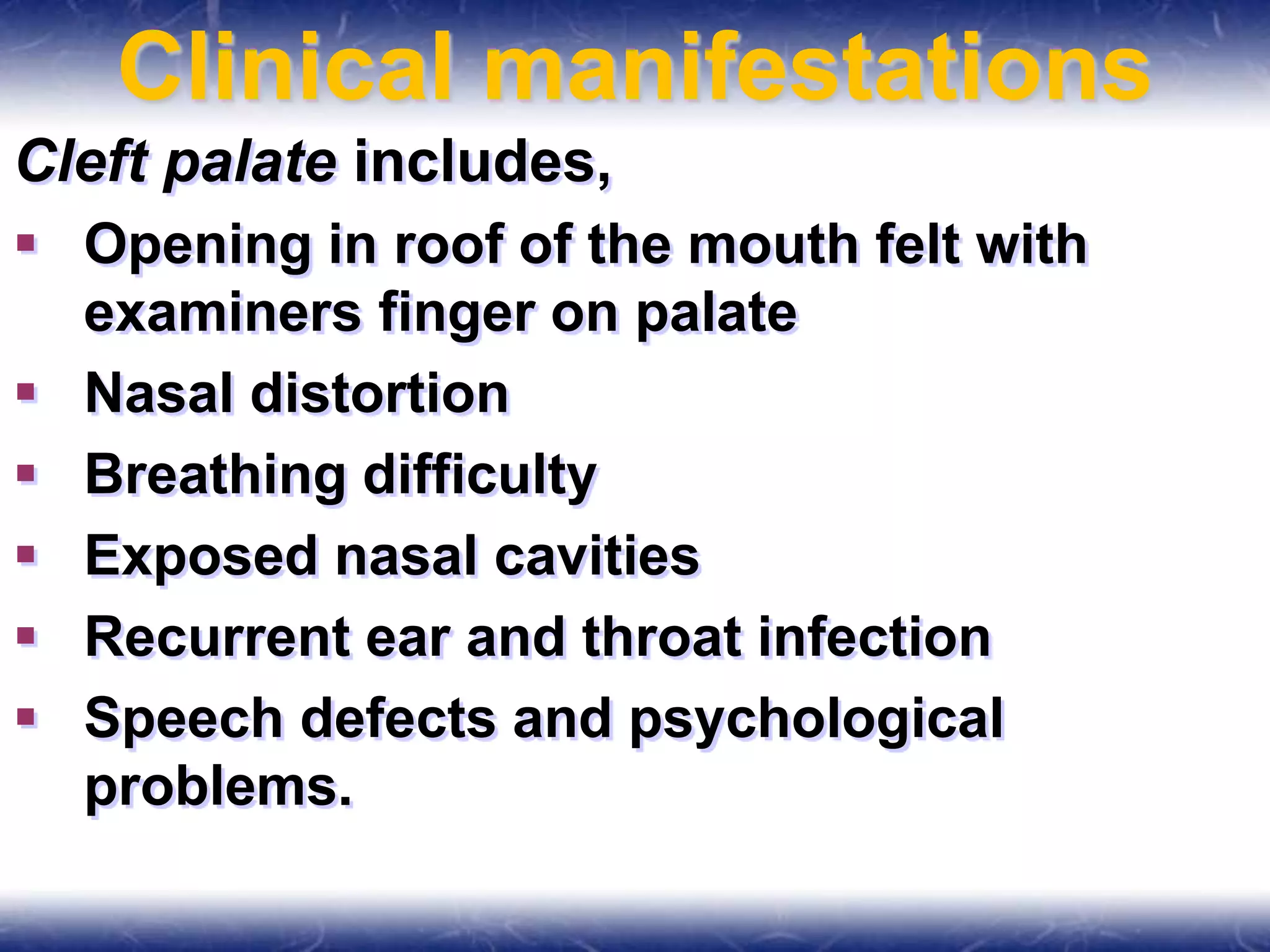 Cleft lip and cleft palate | PPTX