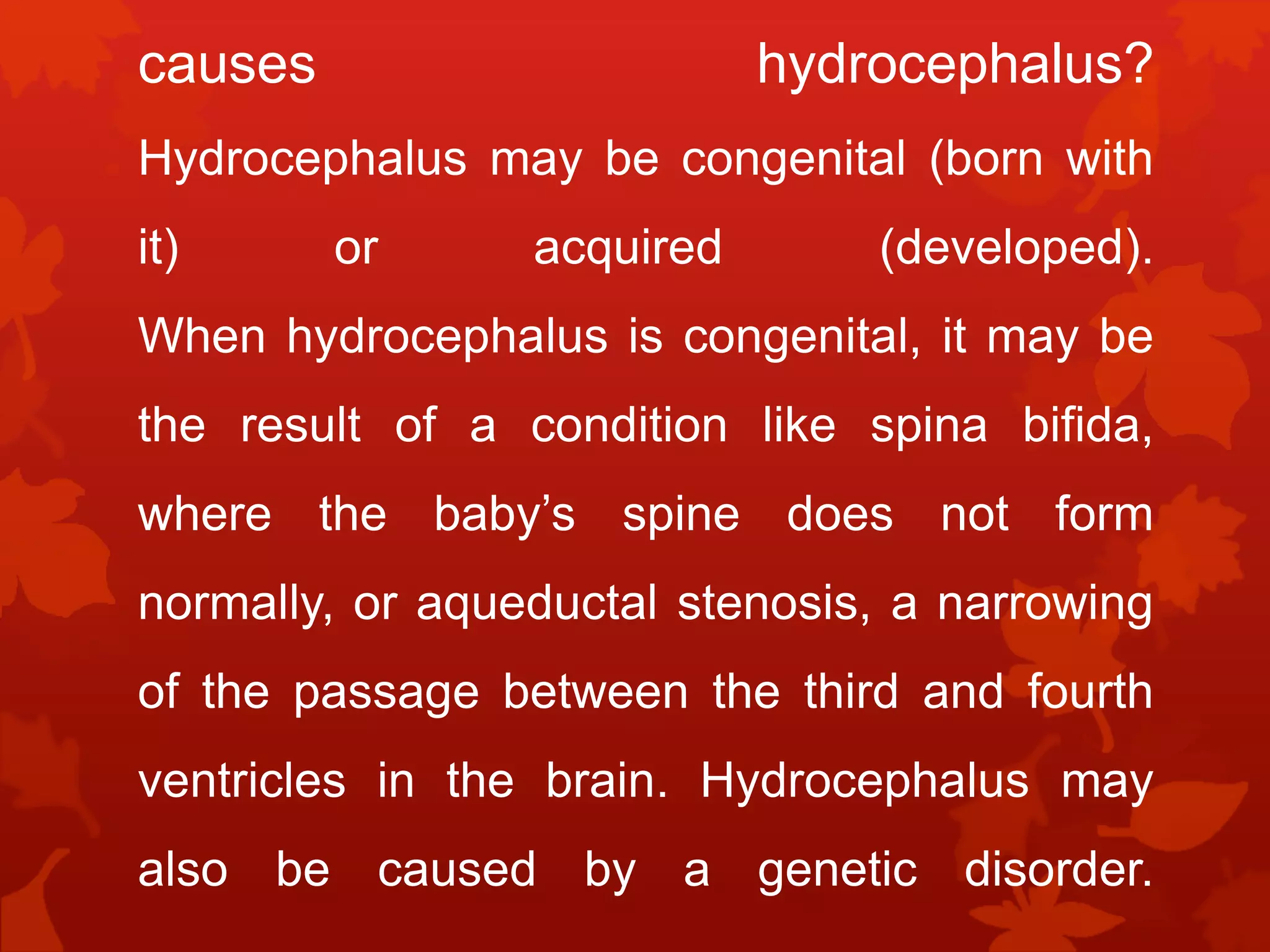 HYDROCEPHALUS | PPTX