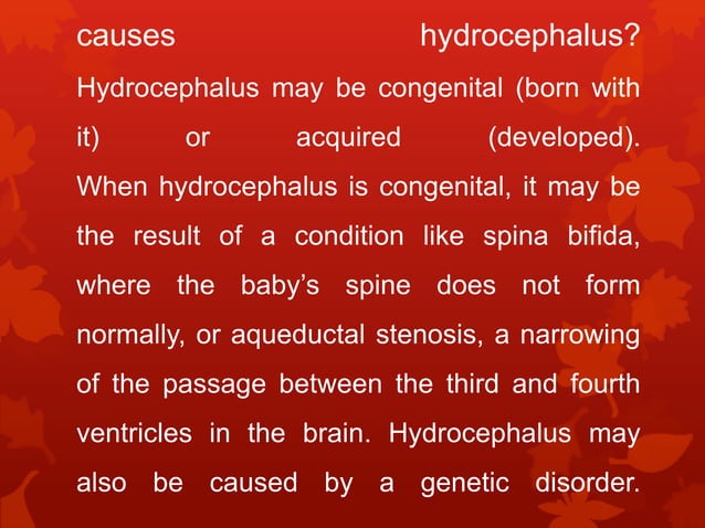HYDROCEPHALUS | PPT