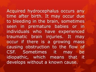 HYDROCEPHALUS | PPT