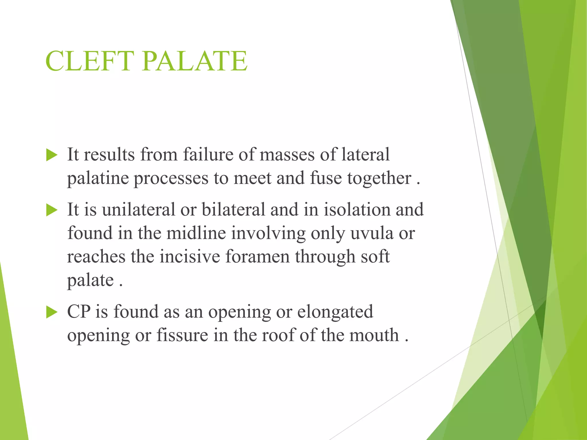 cleft lip and cleft palate.pptx | Pregnancy | Reproductive Health